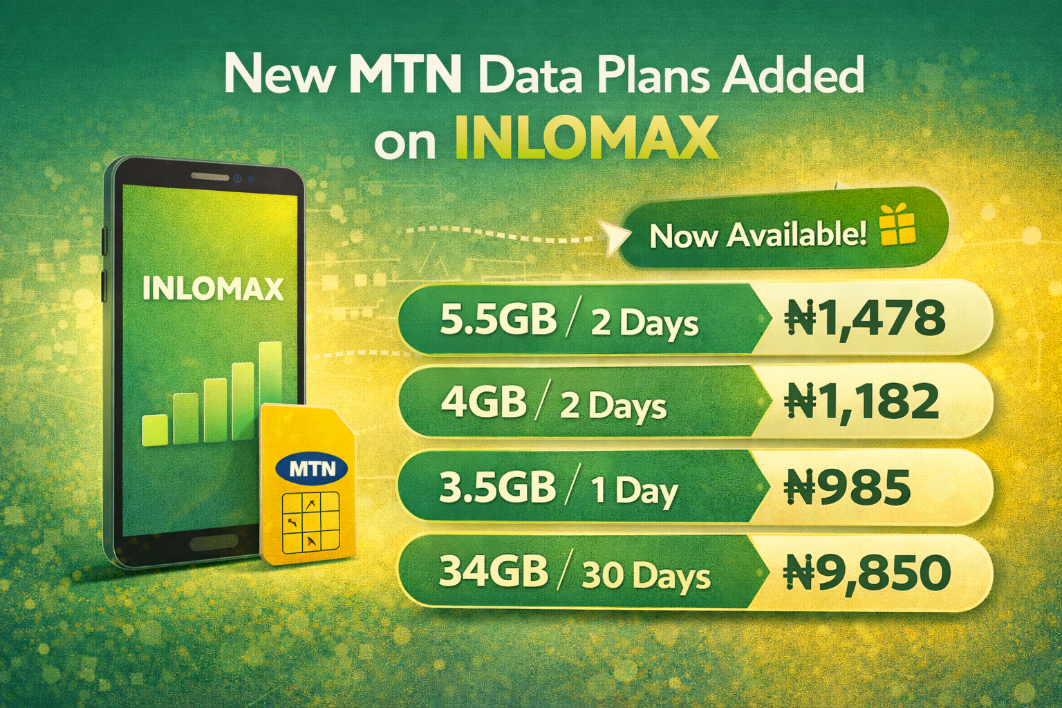 New MTN Data Plans Added on INLOMAX: See Prices and Validity | Inlomax Blog
